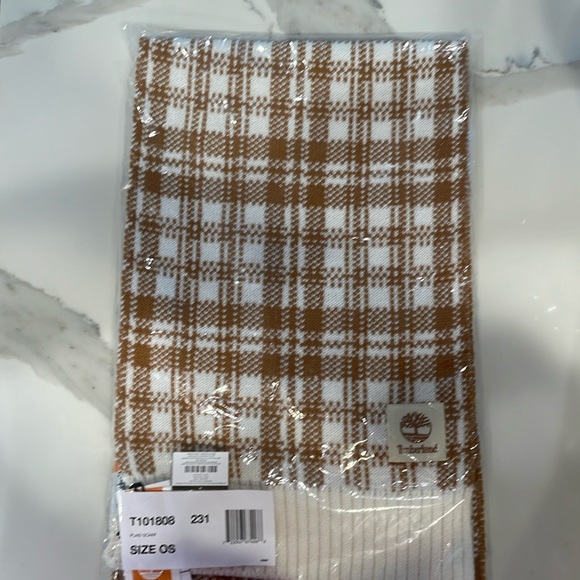 Timberland | Accessories | Timberland Plaid Scarf Color Caramelwhite ...